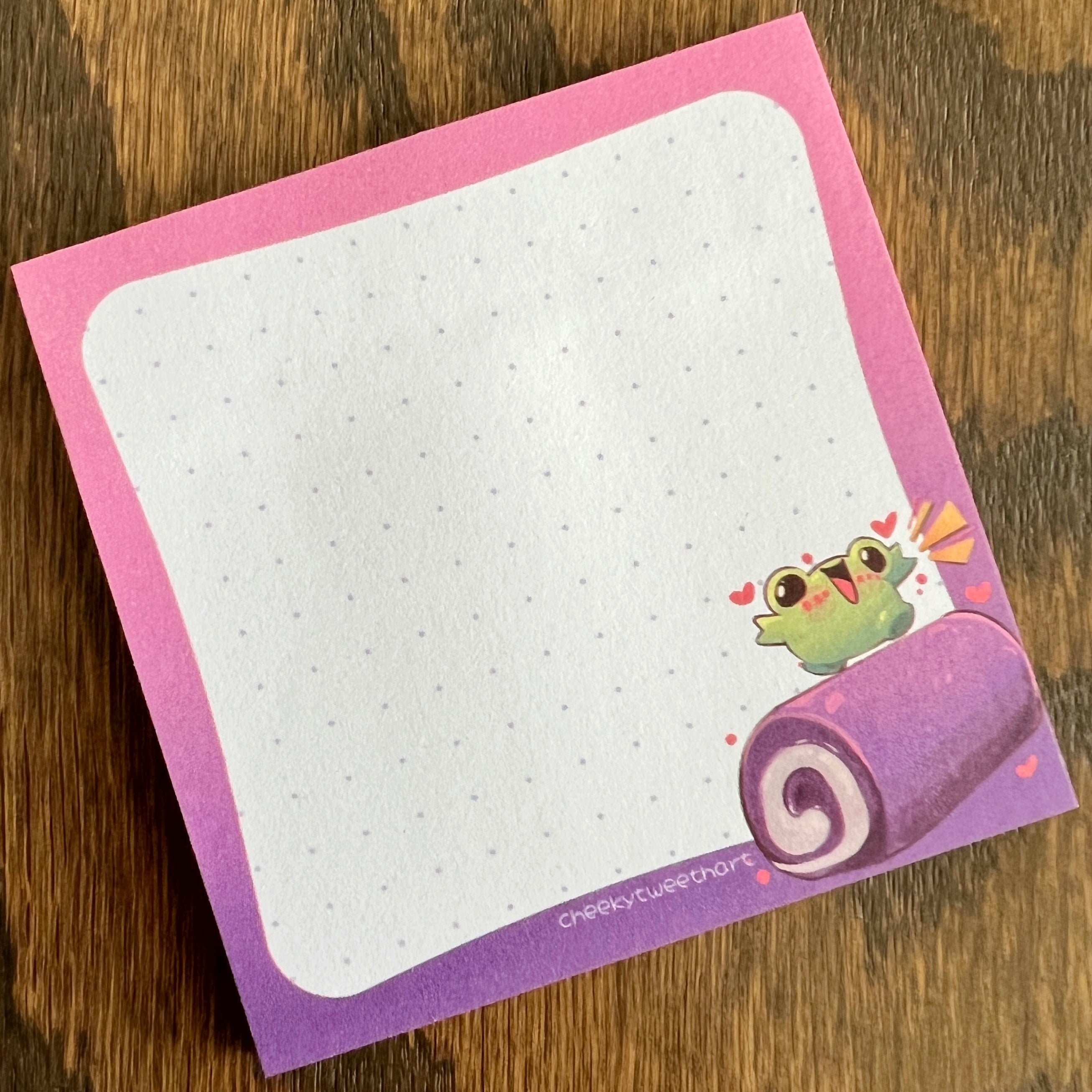 Ube Roll Food Dot Sticky Notes #NP035 – Cheekytweethart