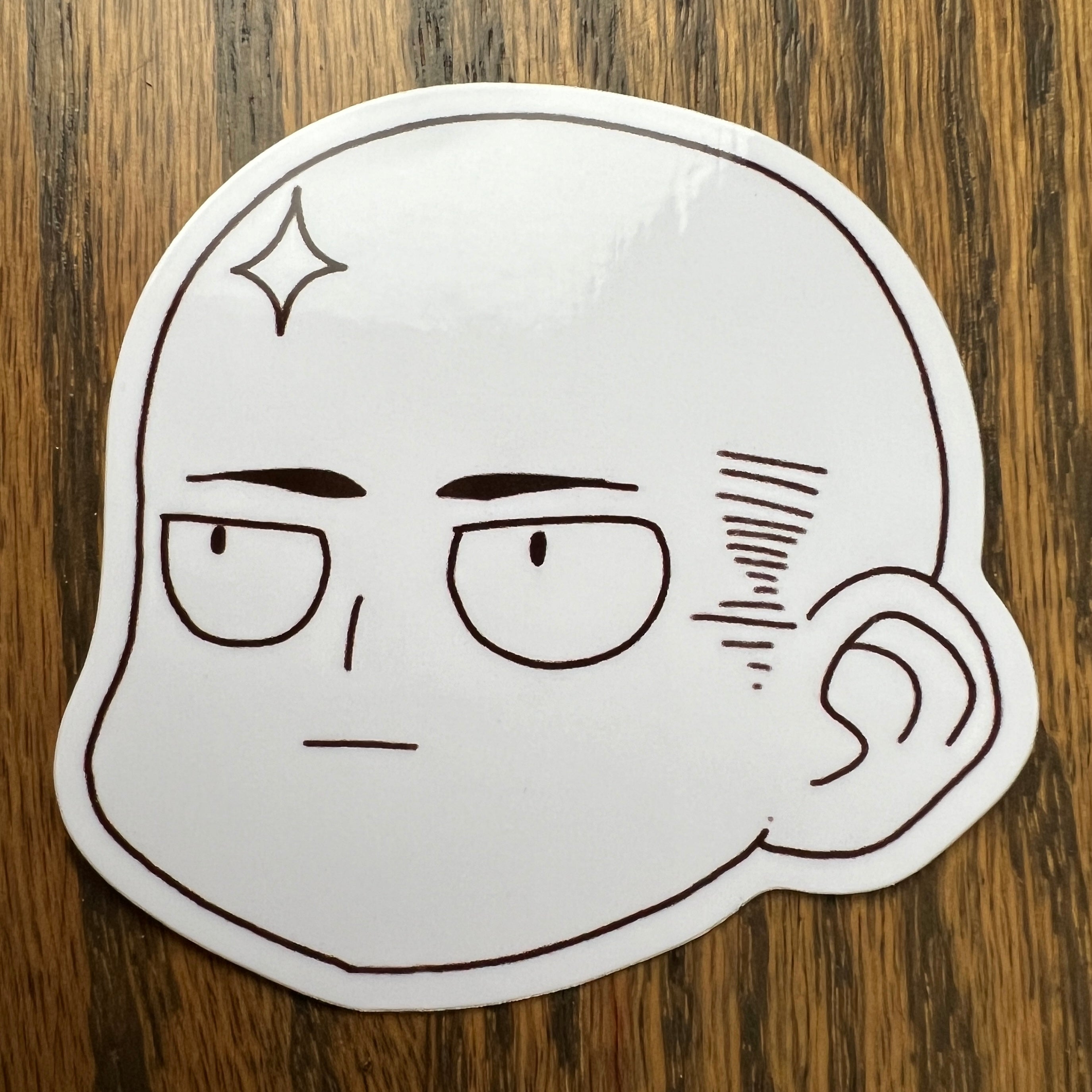 OPM Anime Chibi Stickers - Die Cut - Saitama – Cheekytweethart