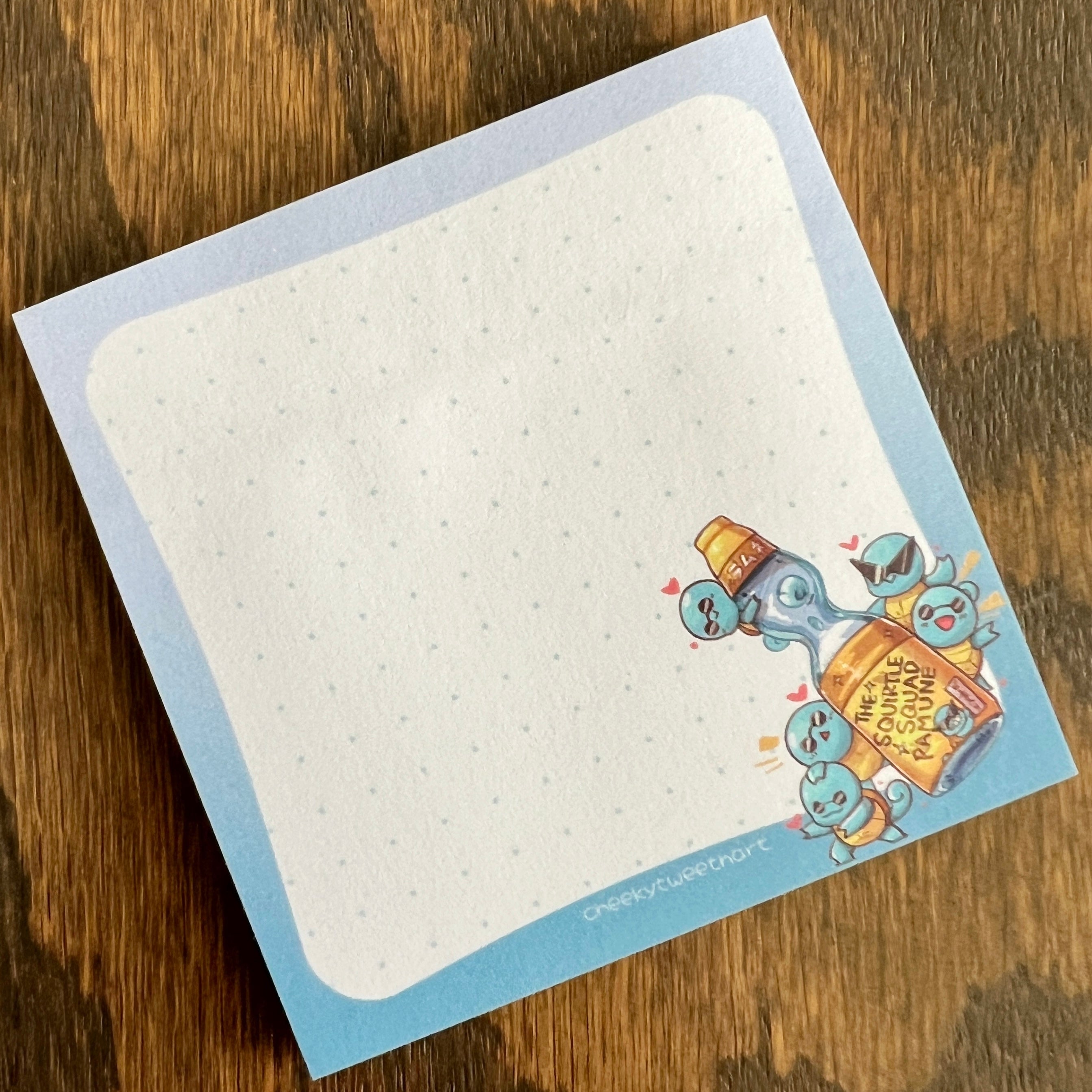 PKMN Squirtle Soda Anime Dot Sticky Notes #NP009 – Cheekytweethart