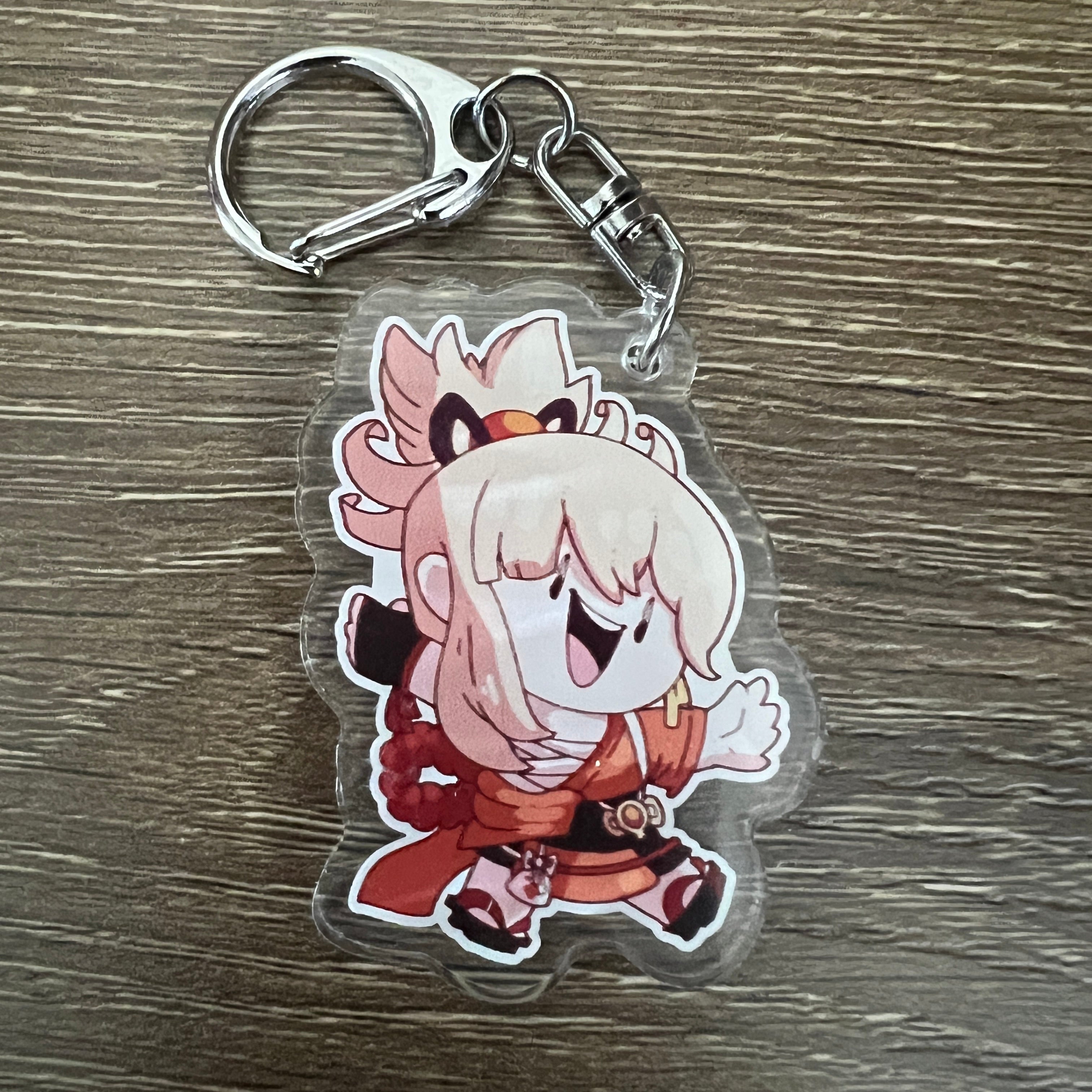 Genshin Impact Yoimiya Chibi Acrylic Charm Keychain Accessory #AC210 ...