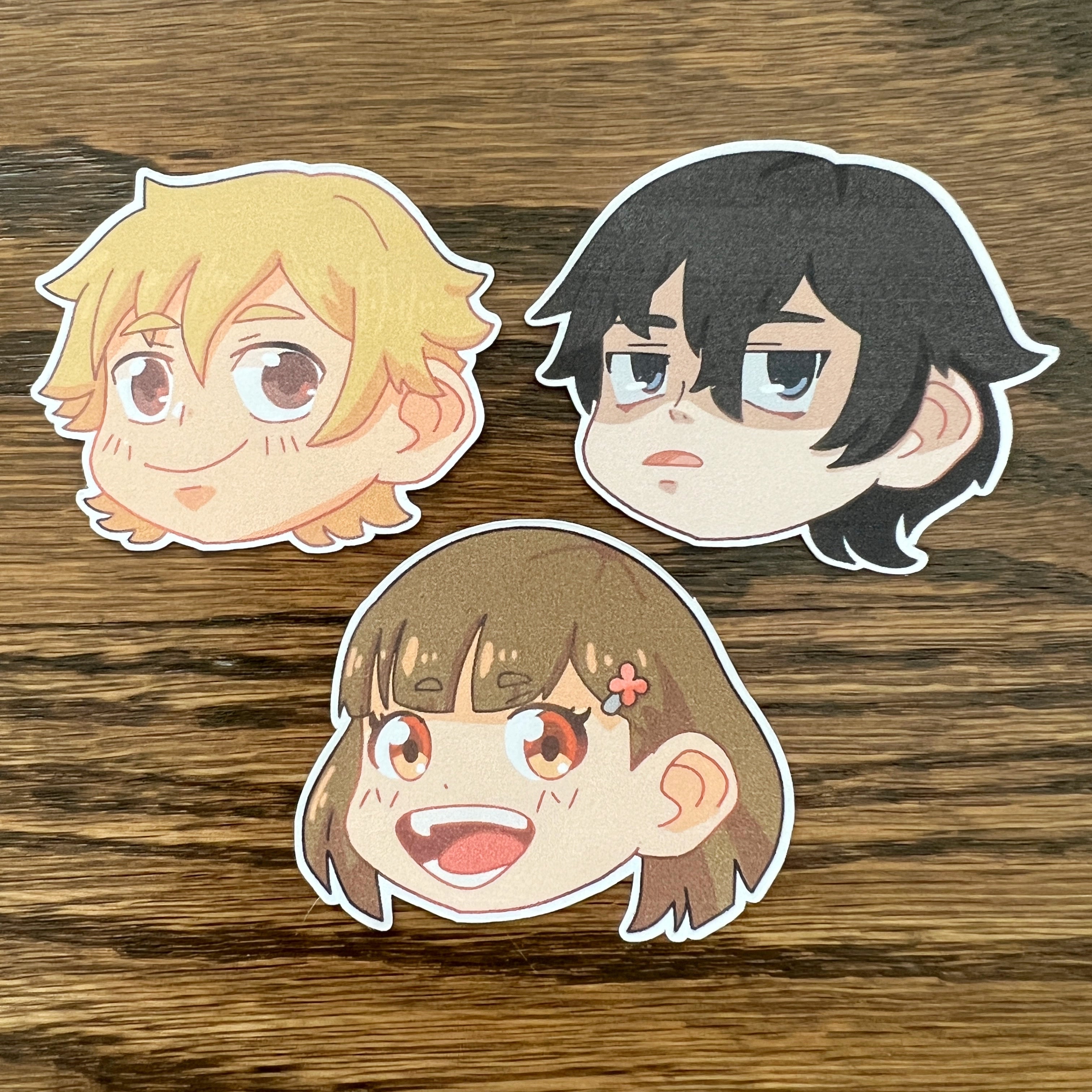 BD Anime Chibi Stickers - Die Cut - Kazuki, Miri, Rei – Cheekytweethart