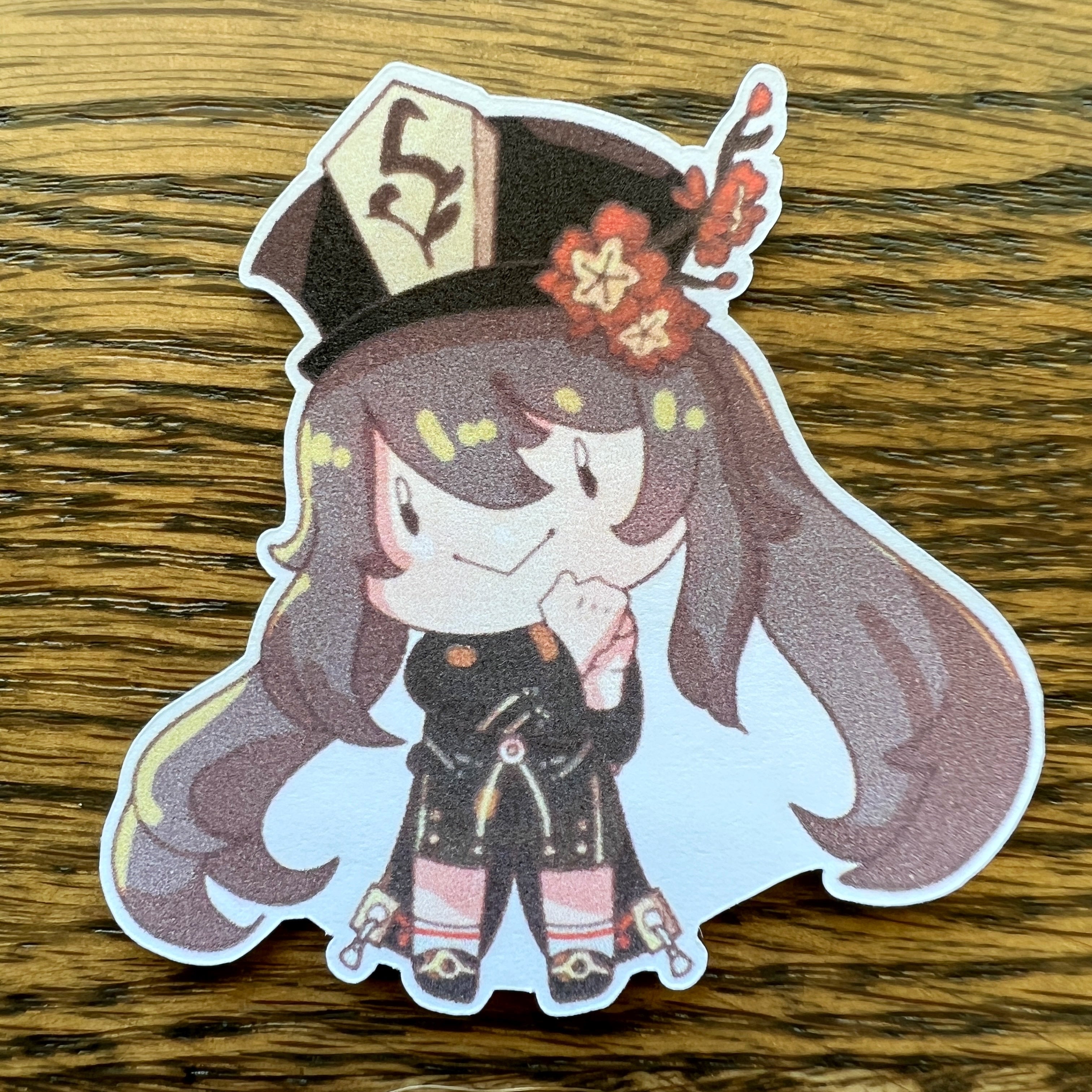 Genshin Impact Hutao Stickers - Die Cut – Cheekytweethart
