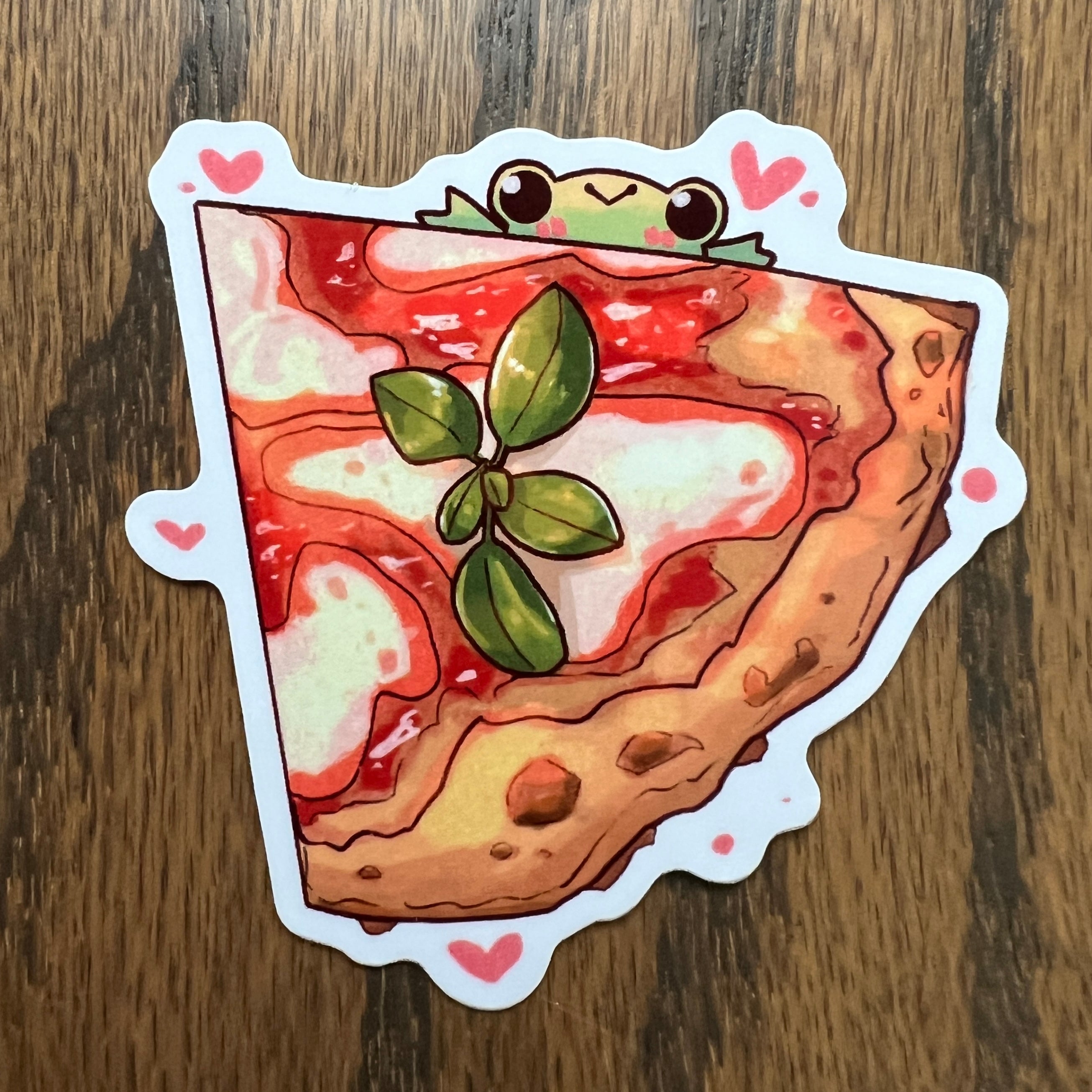 Ribbert Frog Pizza Food Stickers - Die Cut – Cheekytweethart