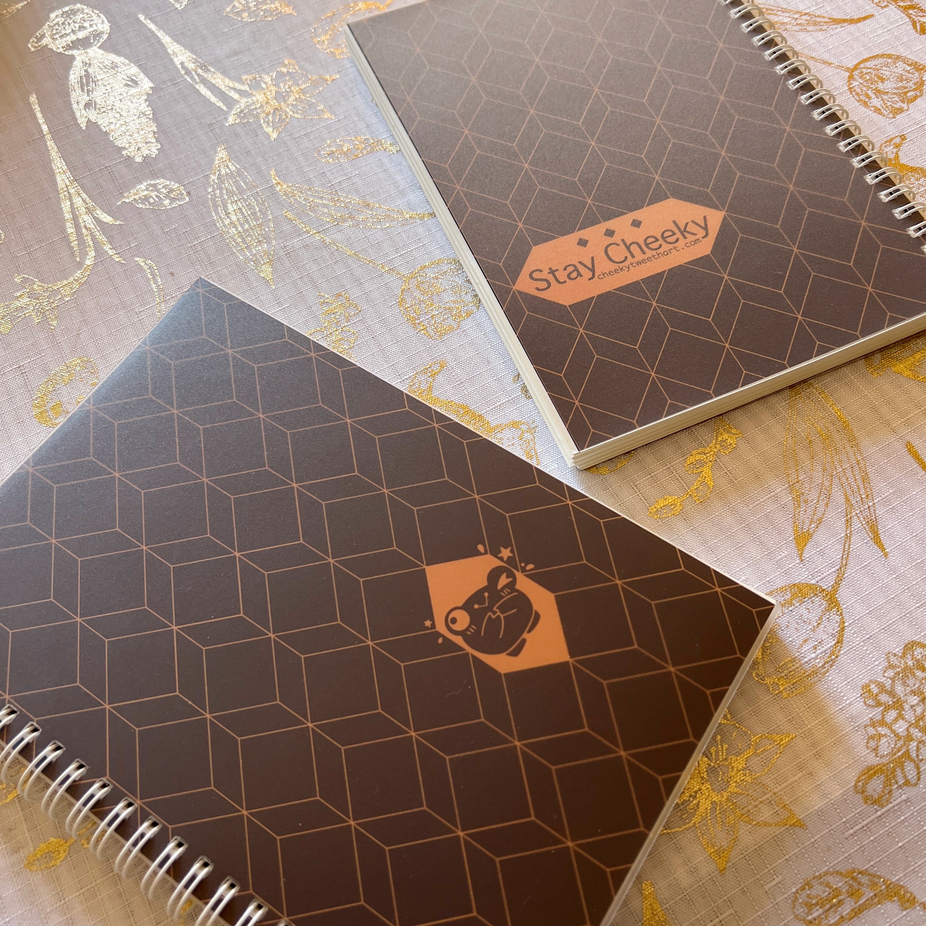 Stay Cheeky Brown Dot-Page Notebook #NB006 – Cheekytweethart