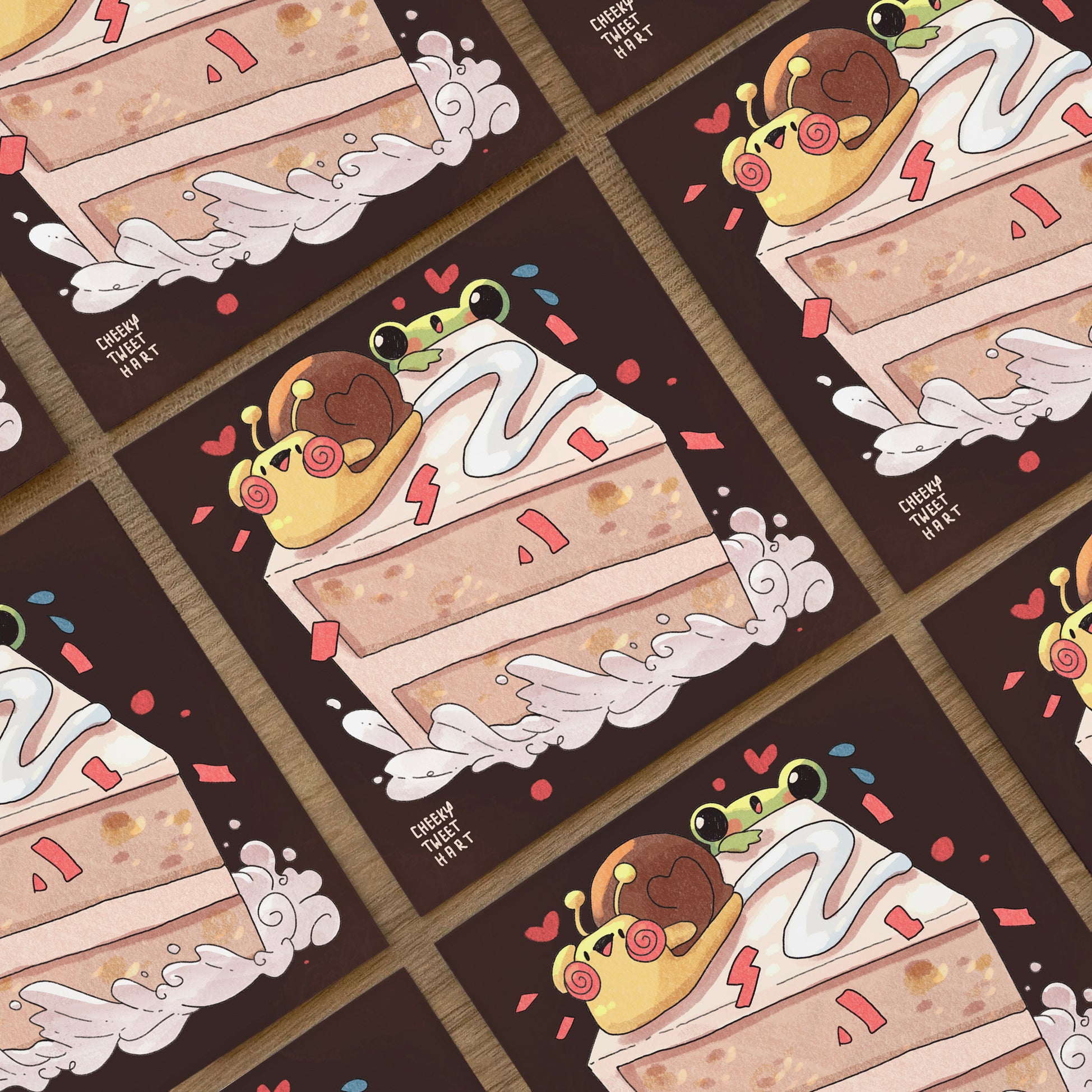 Haupia Cake Ribbert Frog Art Prints #AP137 – Cheekytweethart