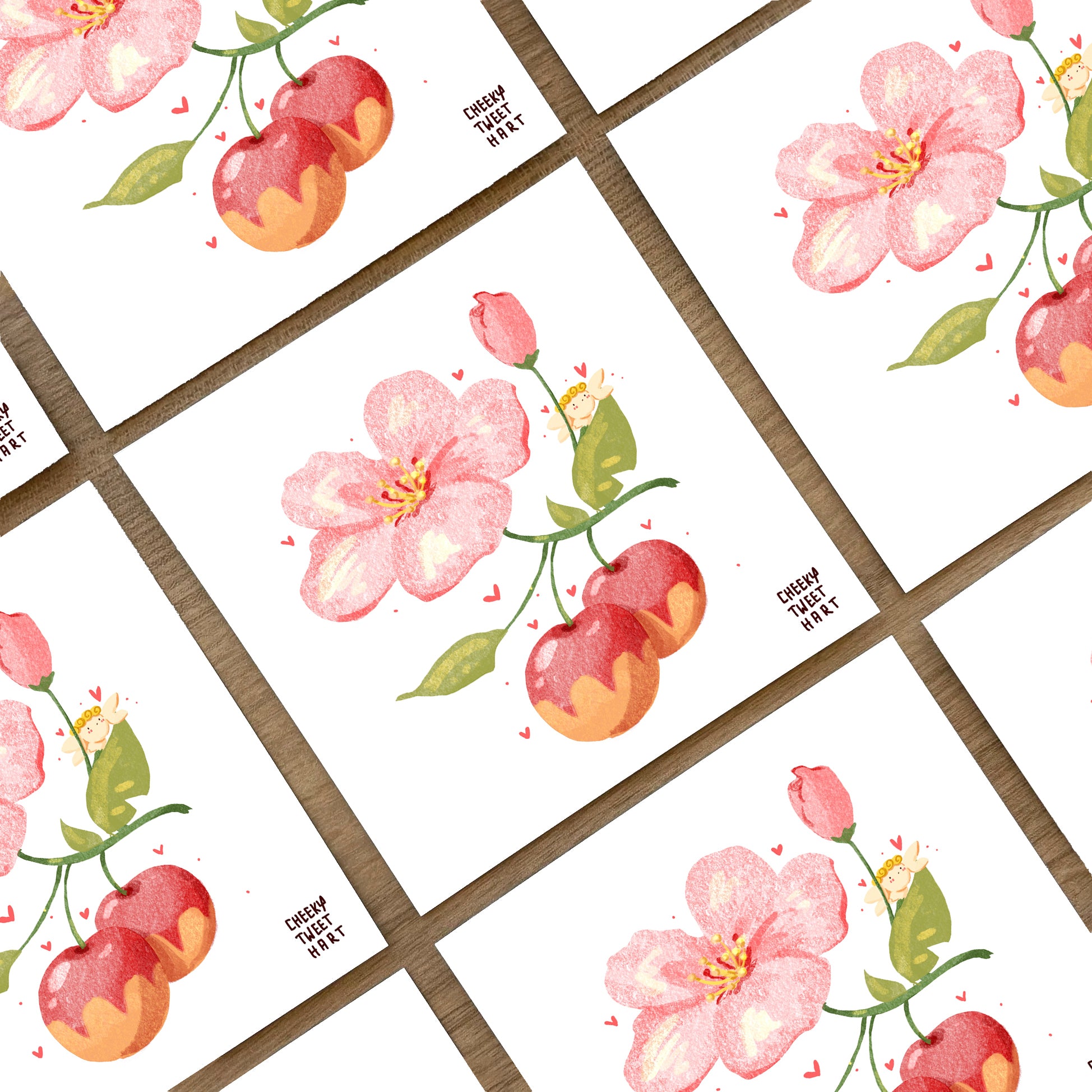 PKMN Leppa Berry Apple Blossom Anime Plant Art Prints #AP131 ...