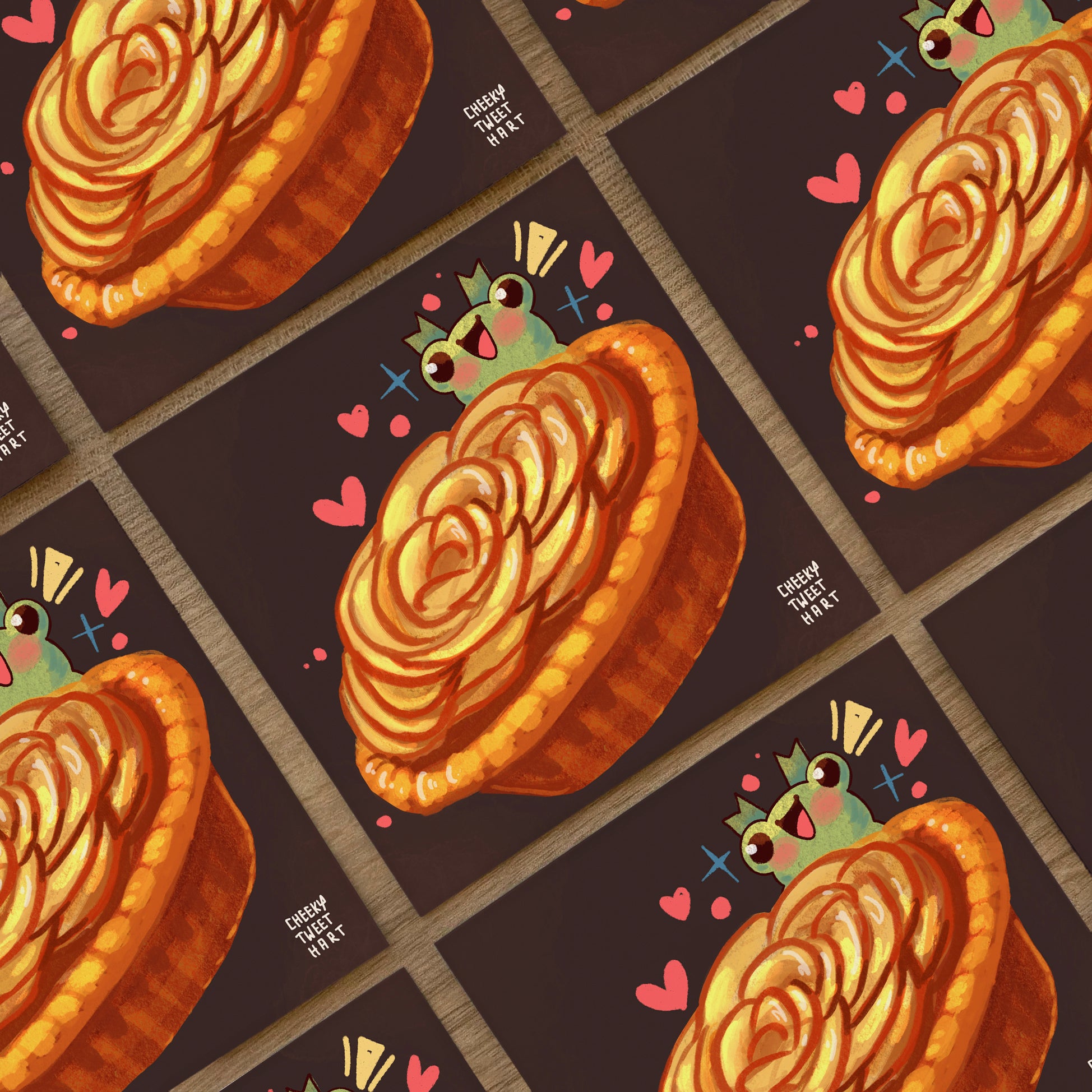 Rose Tart Ribbert Frog Art Prints #AP092 – Cheekytweethart