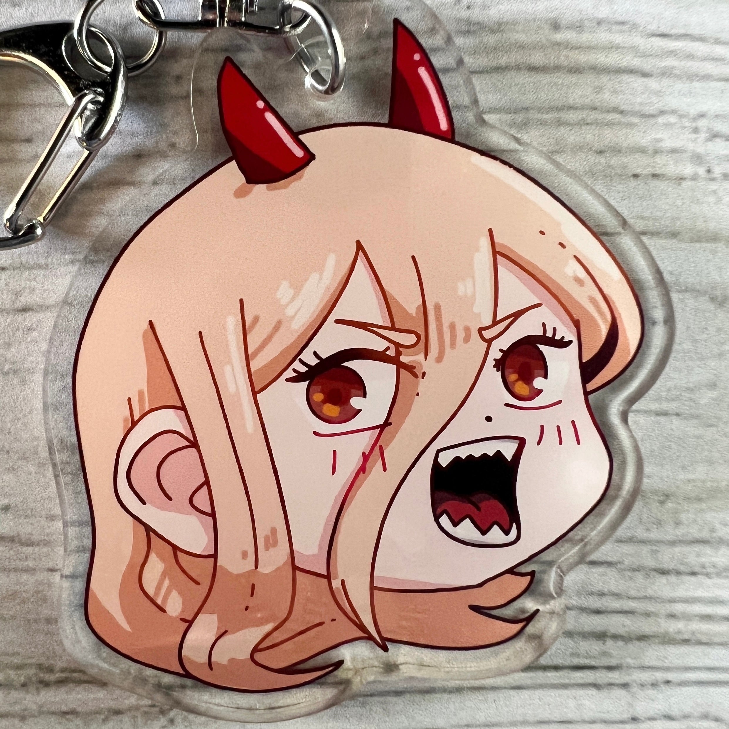 CSM Power Anime Chibi Acrylic Charm Keychain Accessory #AC033 ...